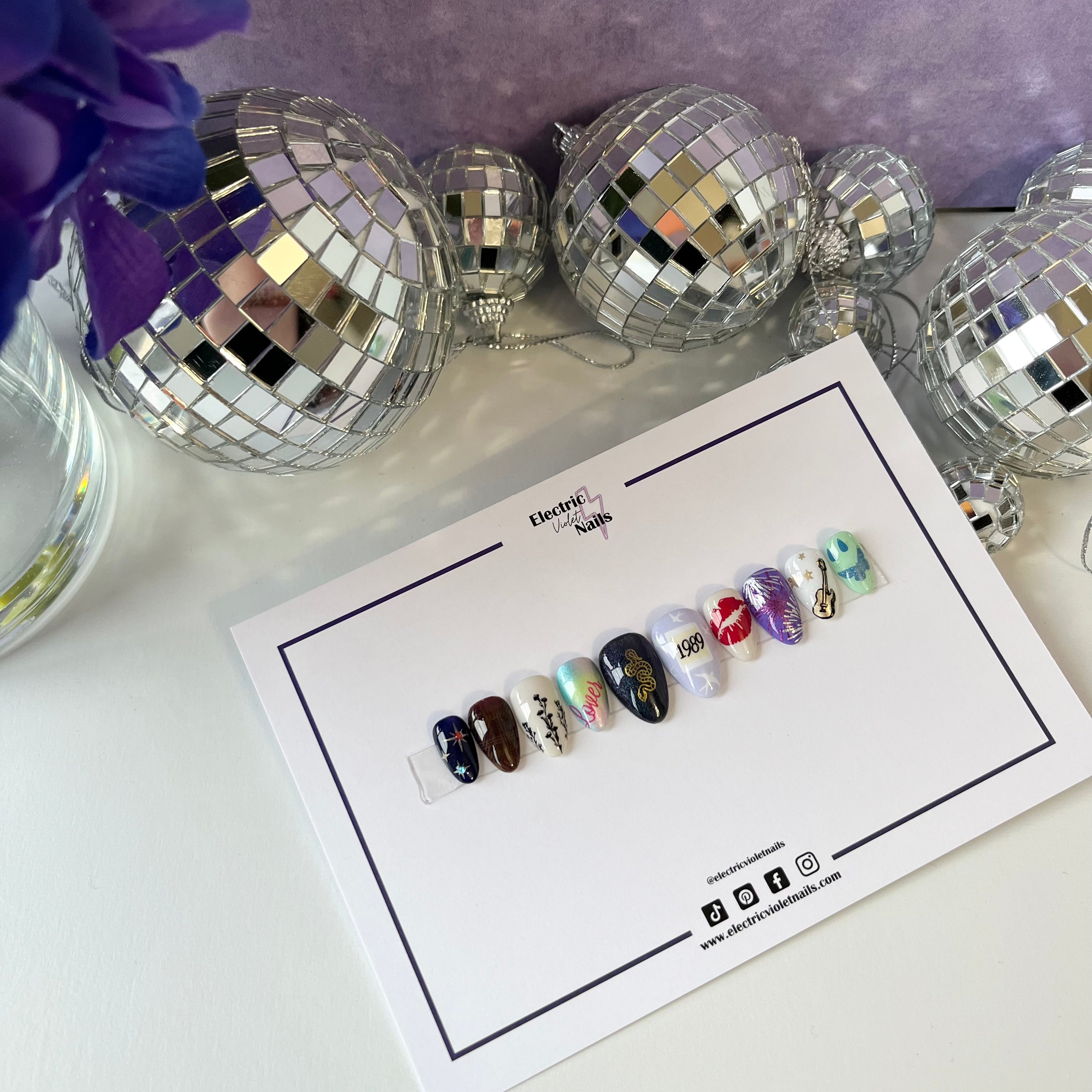 Swiftie Nails 💅 – Electric Violet Nails